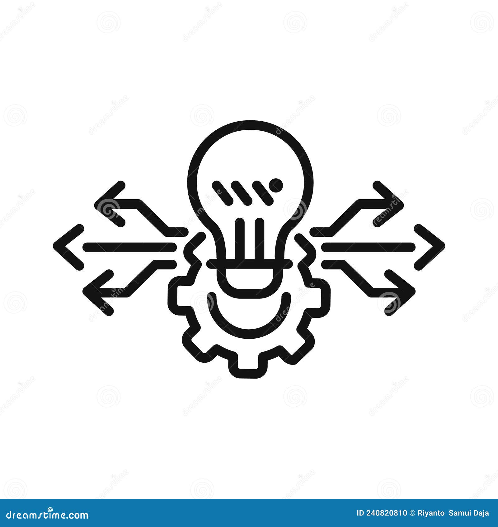 Defining Solution Black and White Icon Illustration Stock Vector ...