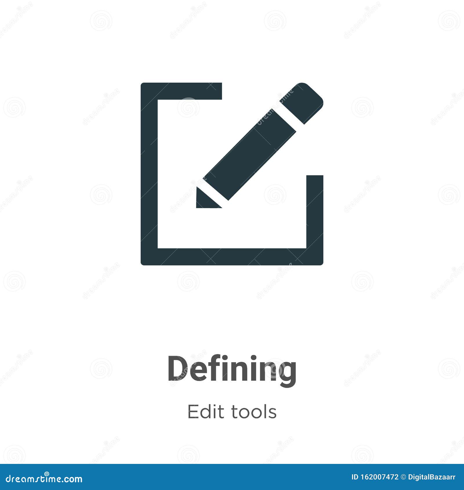 Defining Icon Vector Isolated On White Background, Defining Sign ...