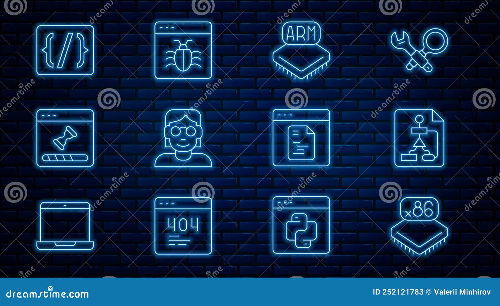 Definir Processador De Linha Com Microcircuitos Cpu Fluxograma Hacker Coder Carregamento Dados ...