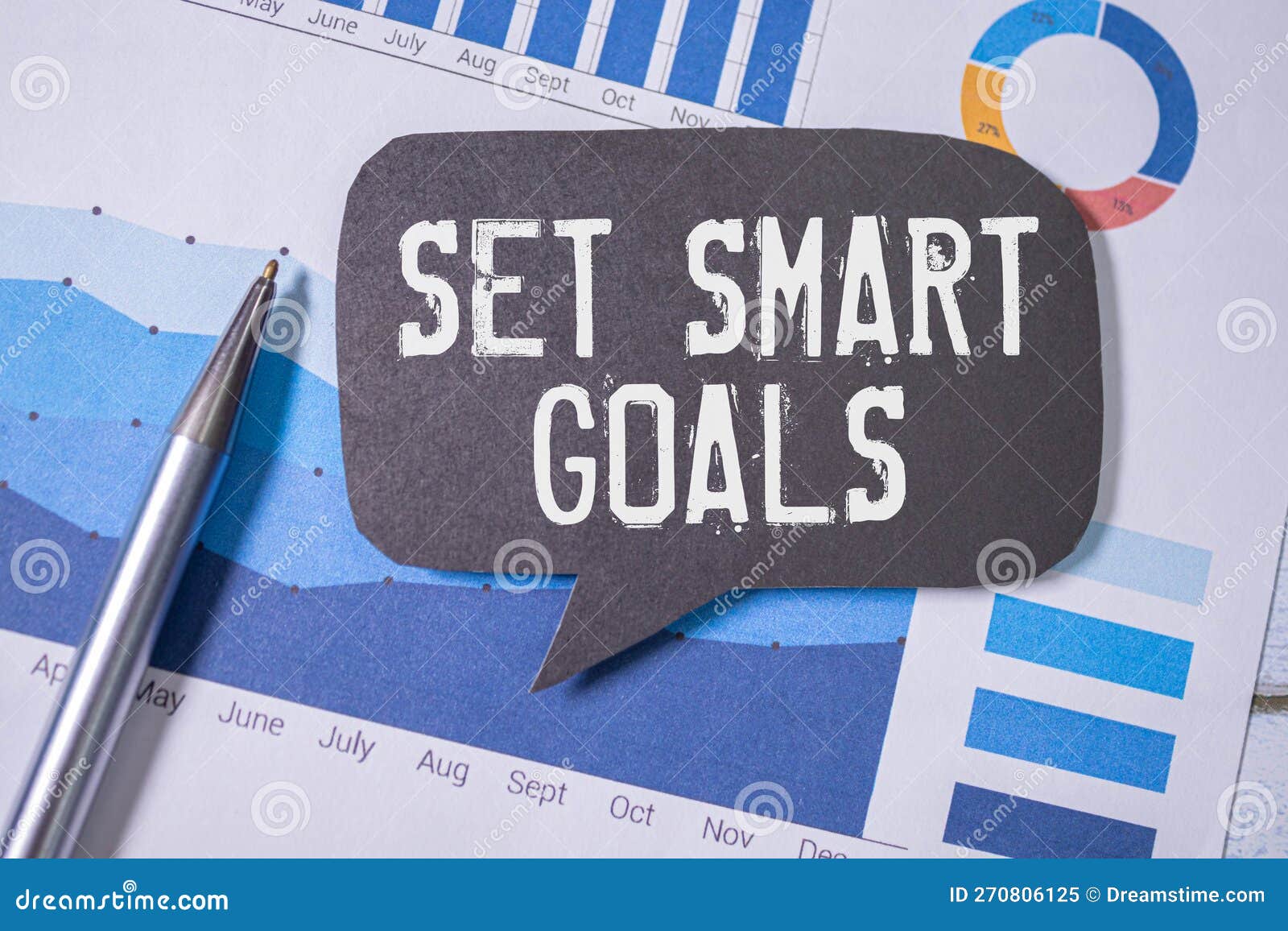 Definir Texto De Metas Inteligentes No Plano De Fundo Do Conceito Do ...