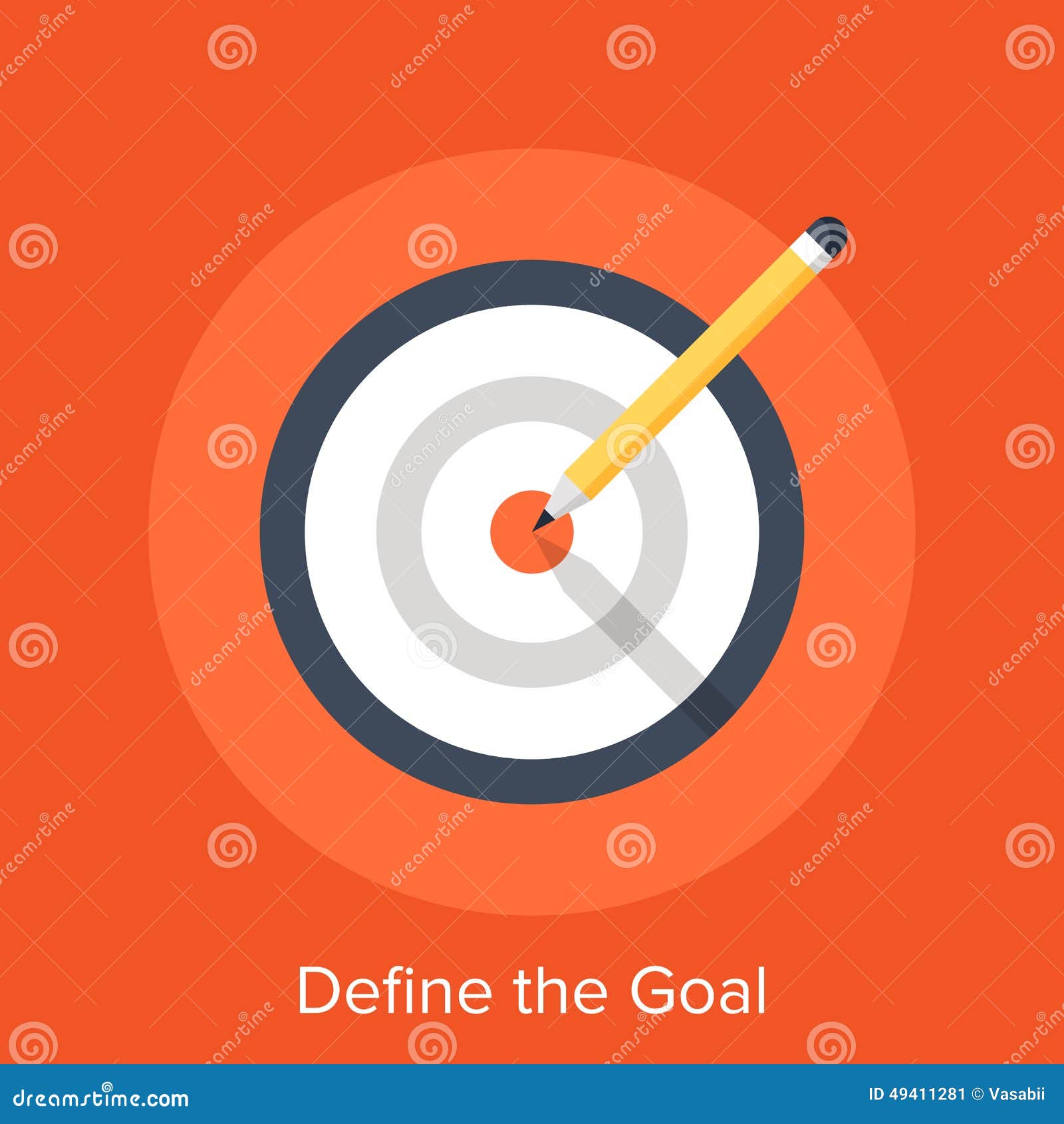 Definisca lo scopo illustrazione vettoriale. Illustrazione di rete ...