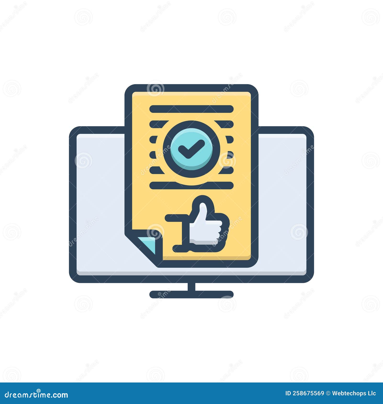 Color Illustration Icon for Definitely, Certainly and Surely Stock ...