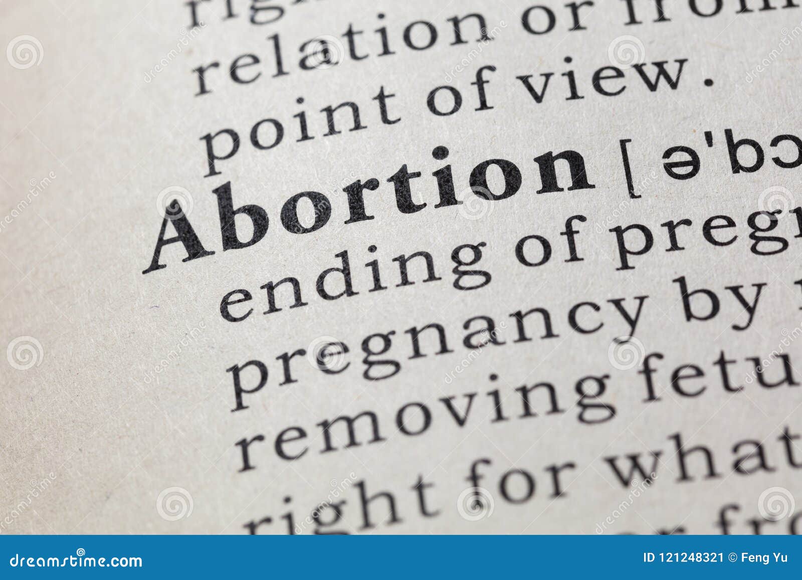 Definition of abortion stock image. Image of concept - 121248321