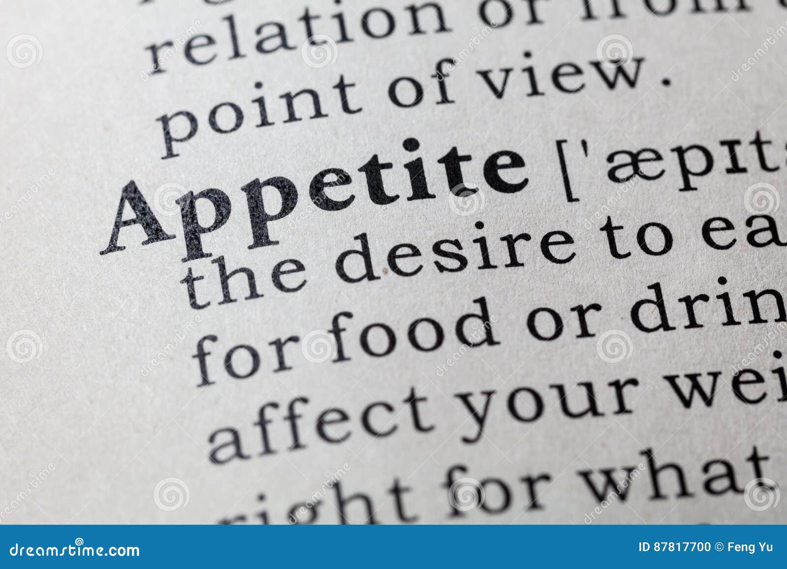 Definition of appetite stock photo. Image of calligraphy - 87817700