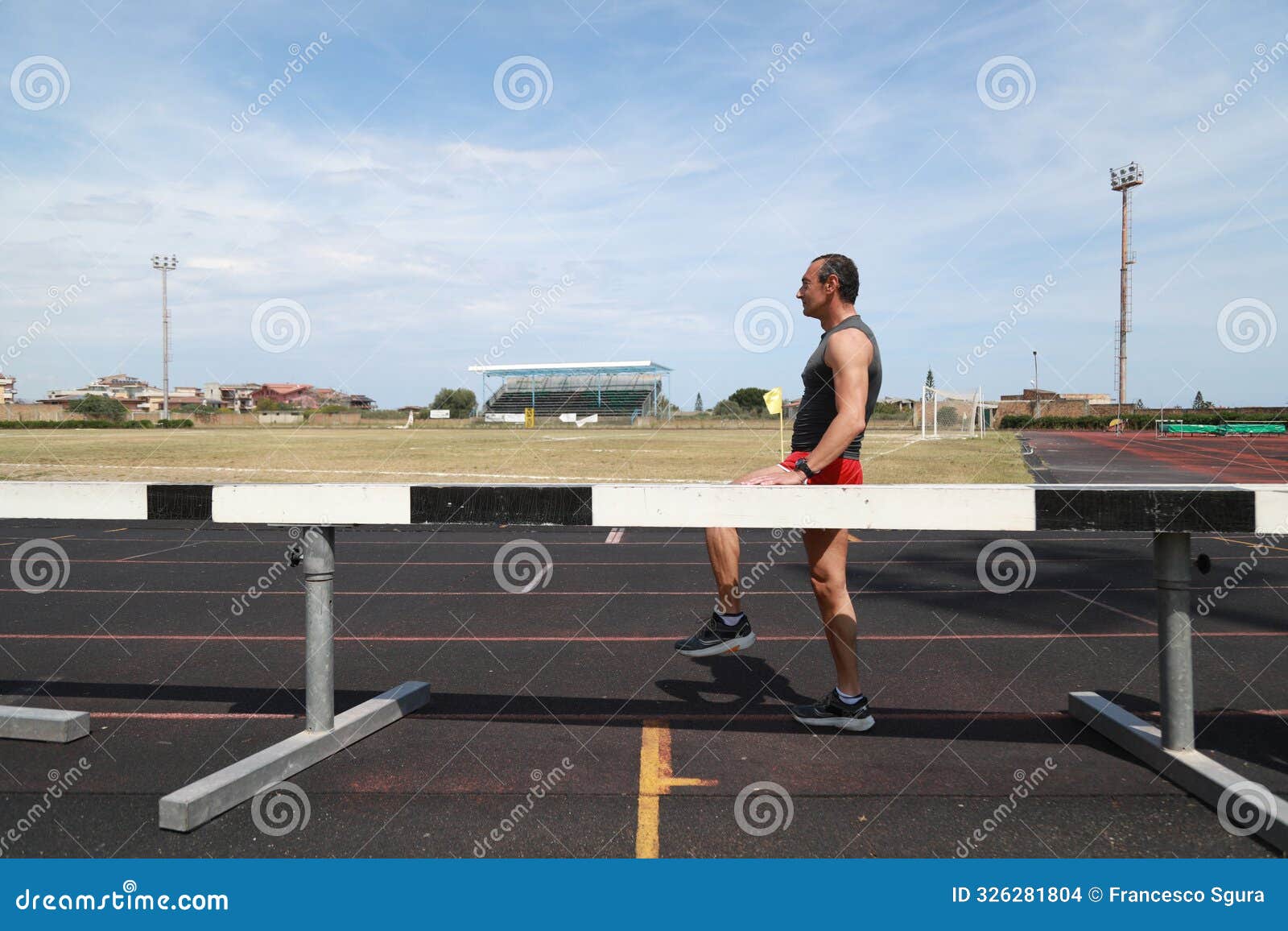 The Definition of a Athlete Muscles during Stretching Stock Photo ...