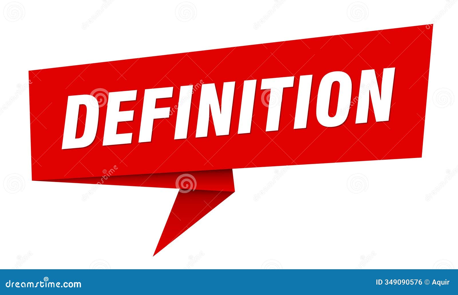 Definition Banner. Definition Speech Bubble, Label, Sticker, Sign ...