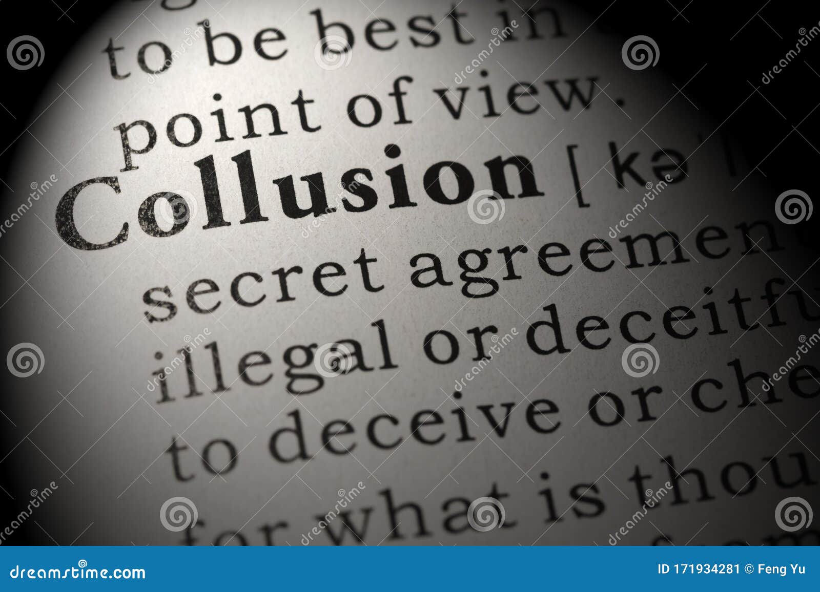 Definition of collusion stock image. Image of book, page - 171934281