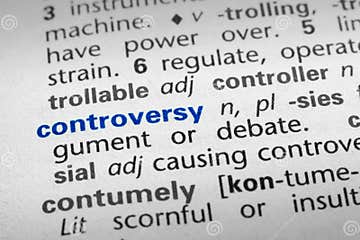 Definition of Controversy stock photo. Image of words - 9567938