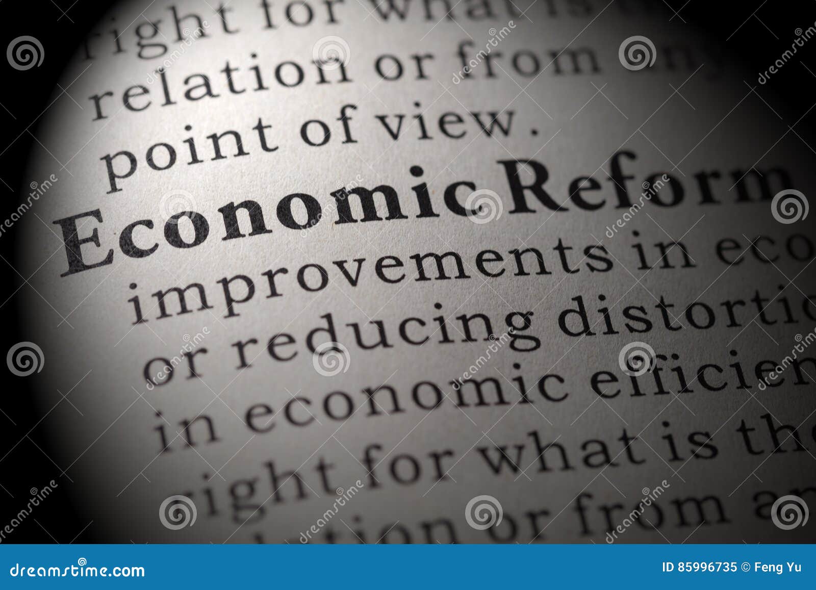 Definition of Economic Reform Stock Image - Image of economy ...
