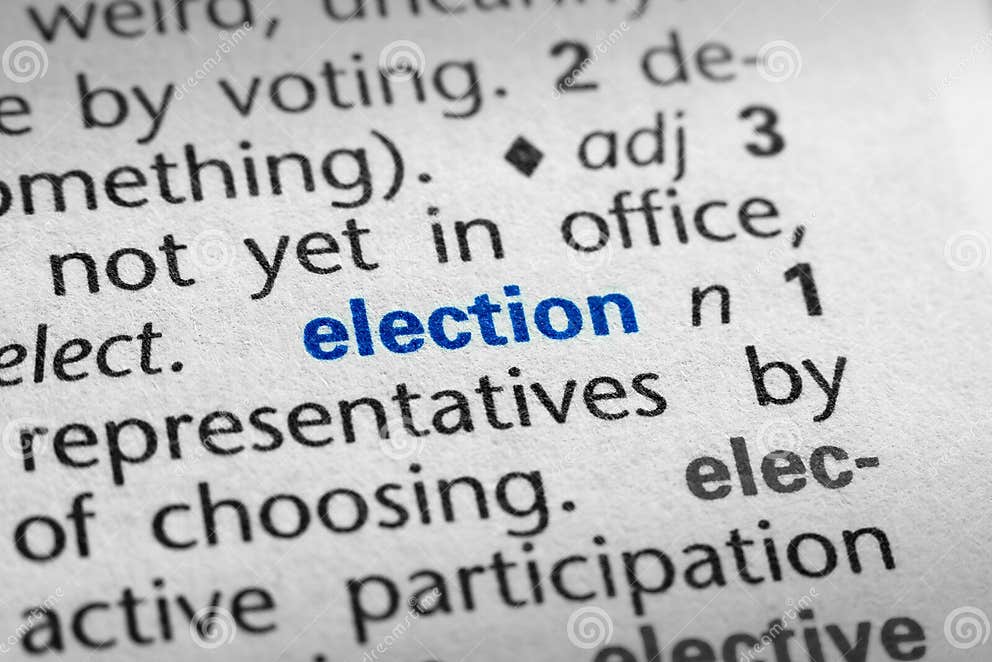 Definition of Election stock photo. Image of vote, definition - 9567870