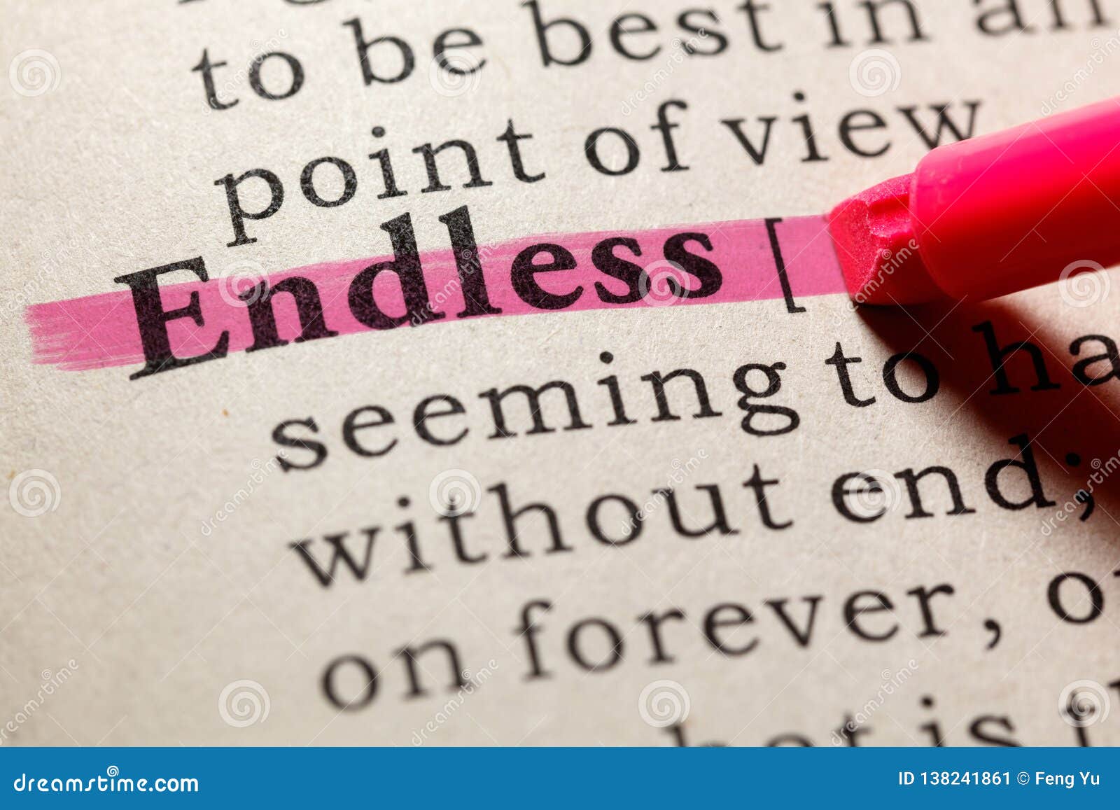 Definition of endless stock image. Image of close, endless - 138241861