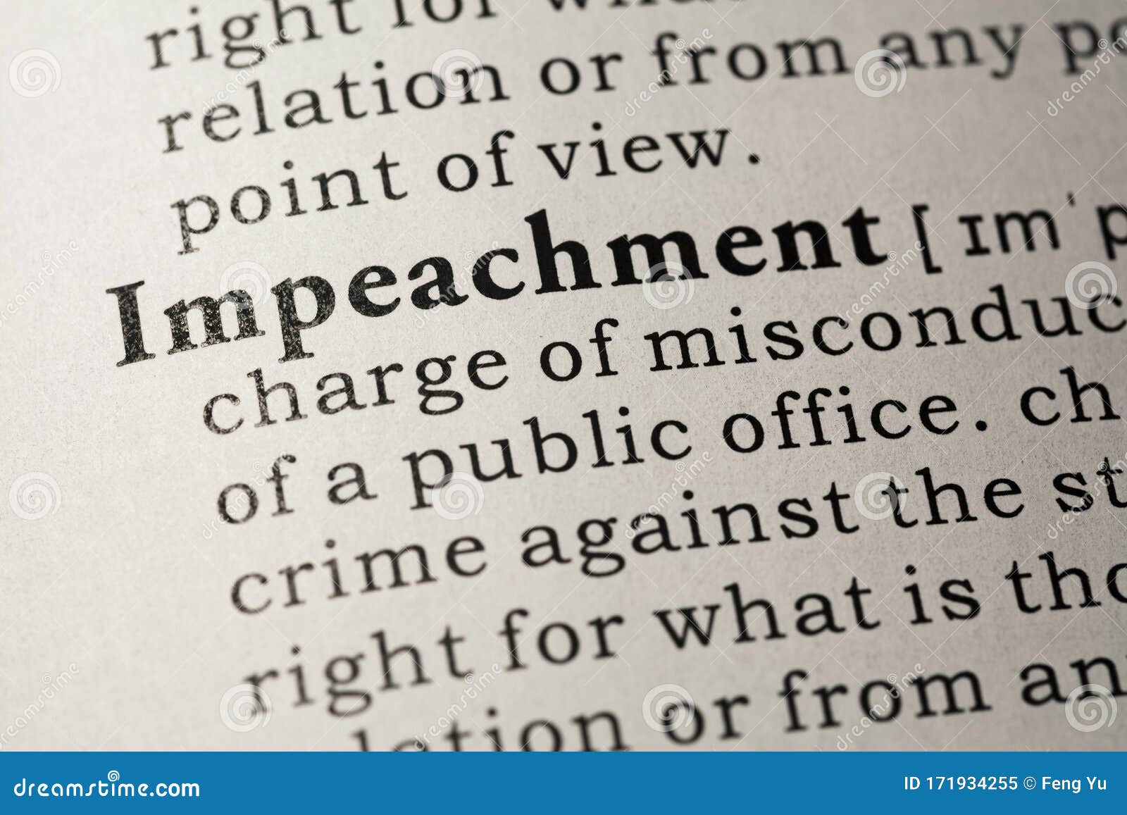 Definition of impeachment stock image. Image of book - 171934255