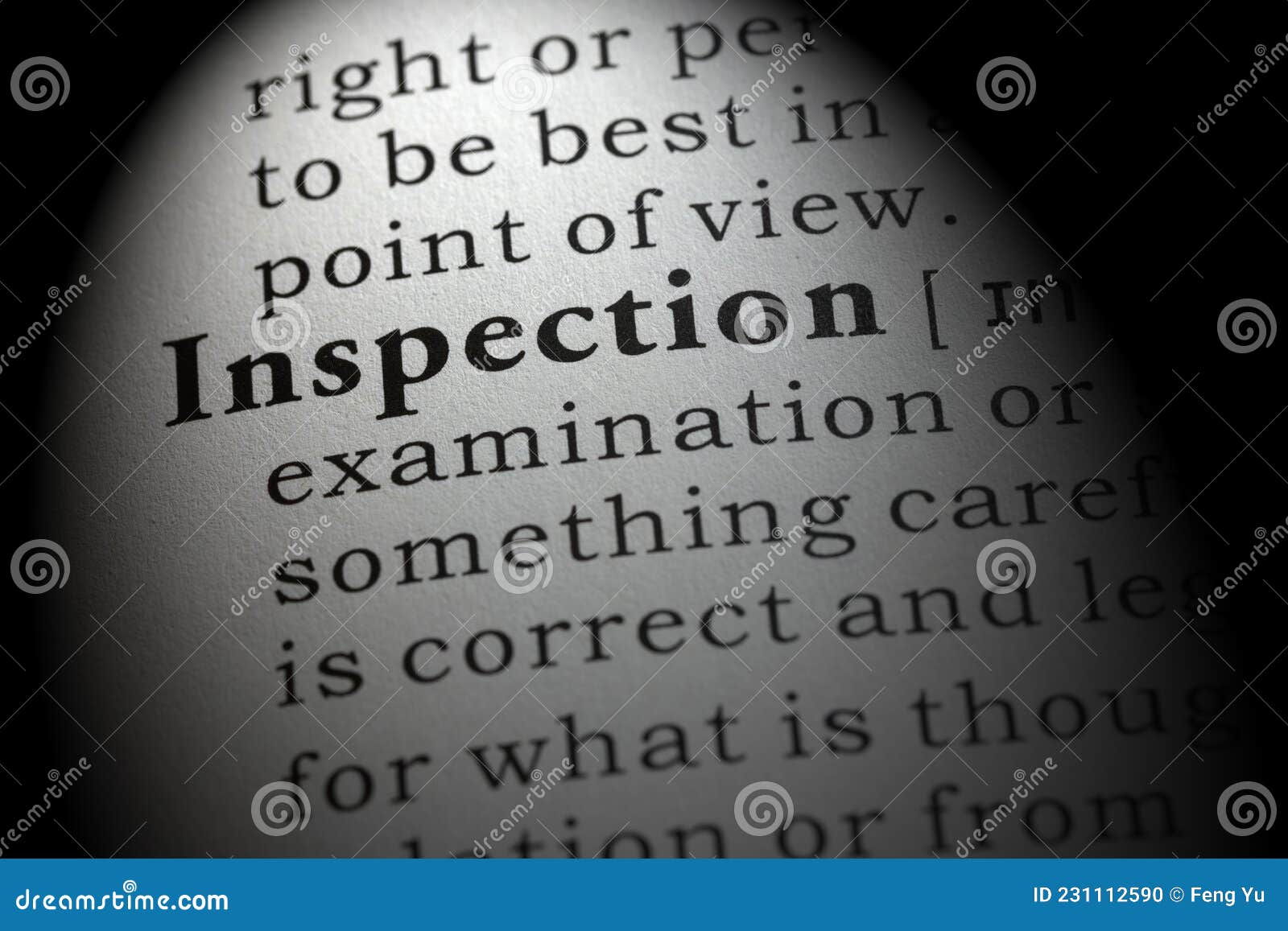 Definition of inspection stock photo. Image of inspect - 231112590