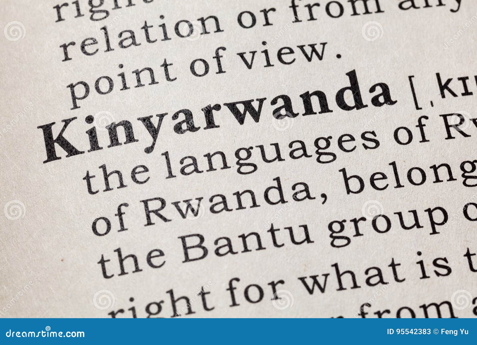 Definition of Kinyarwanda stock image. Image of dictionary - 95542383