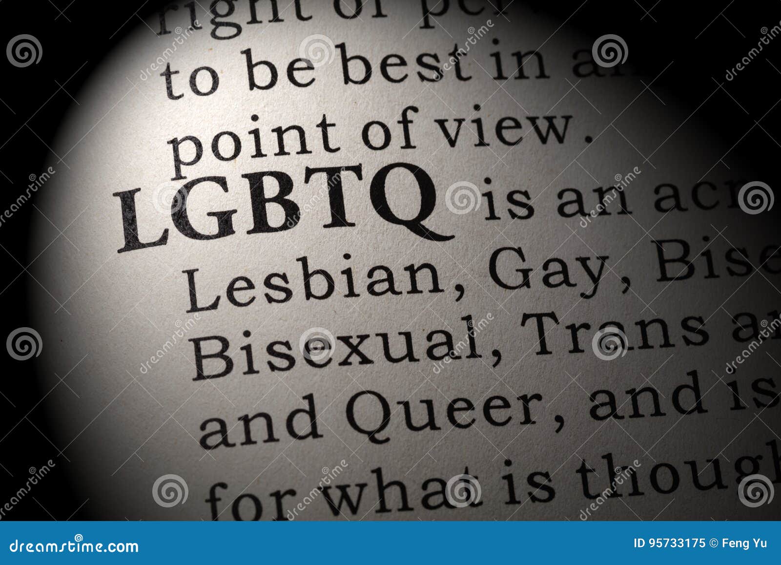 Definition of LGBTQ stock image. Image of printing, book - 95733175