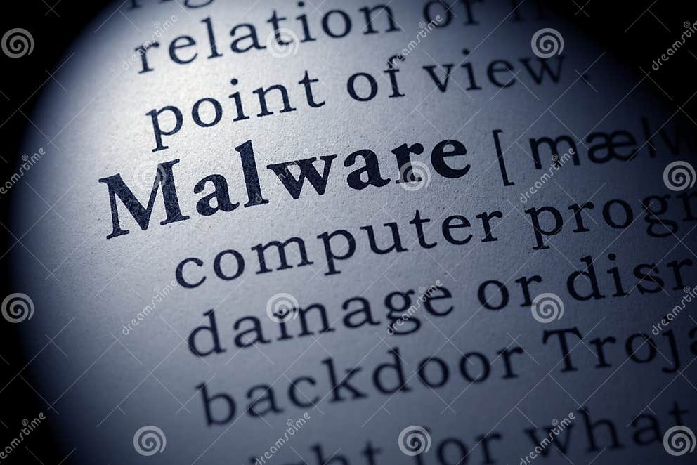 Definition of Malware stock photo. Image of book, definition - 85996762