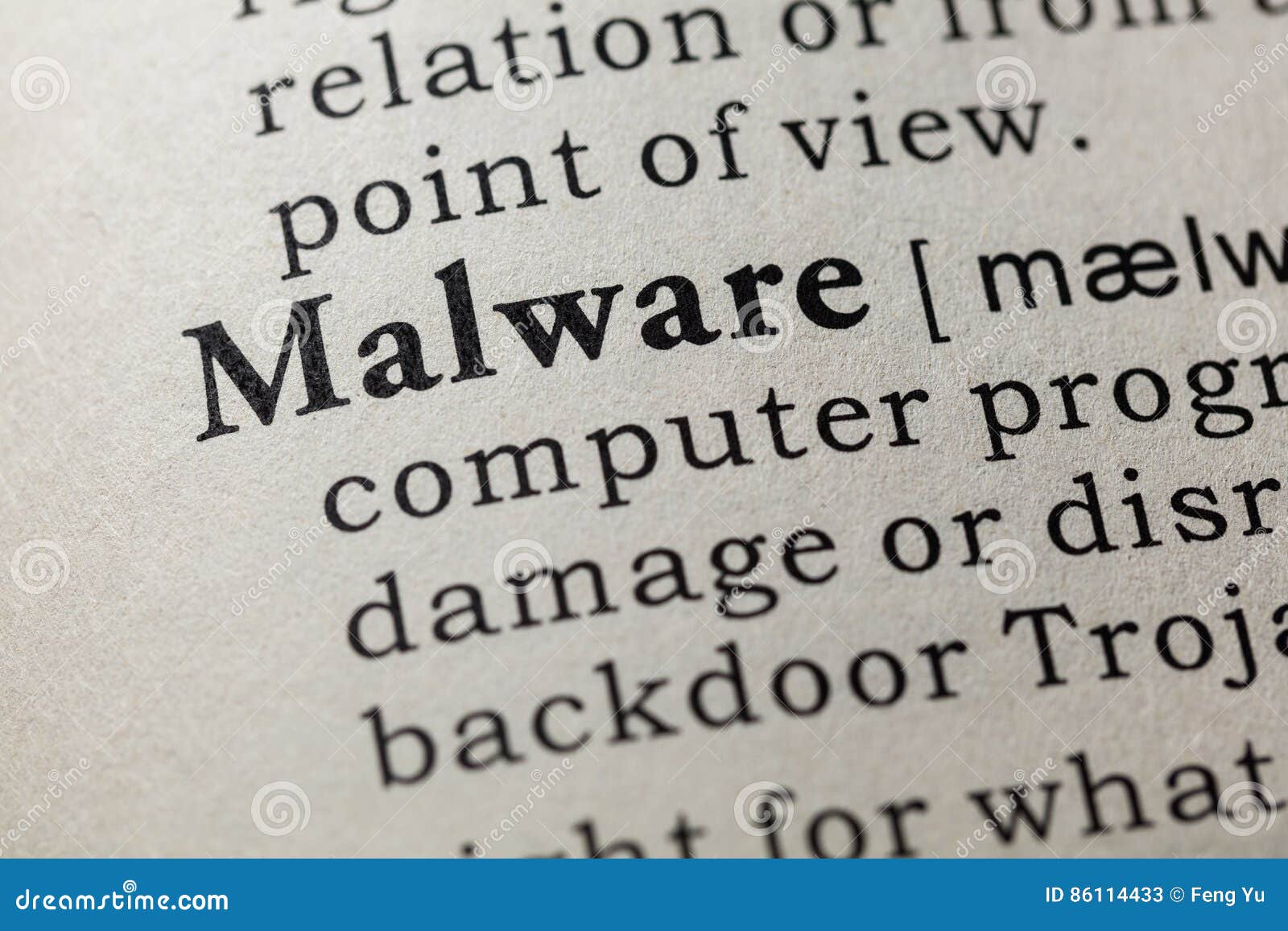 Definition of Malware stock image. Image of word, security - 86114433
