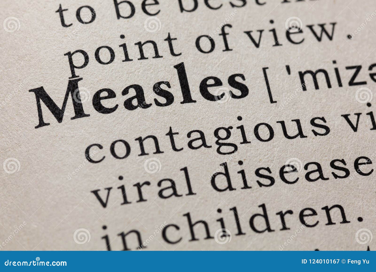 Definition of measles stock image. Image of definition - 124010167