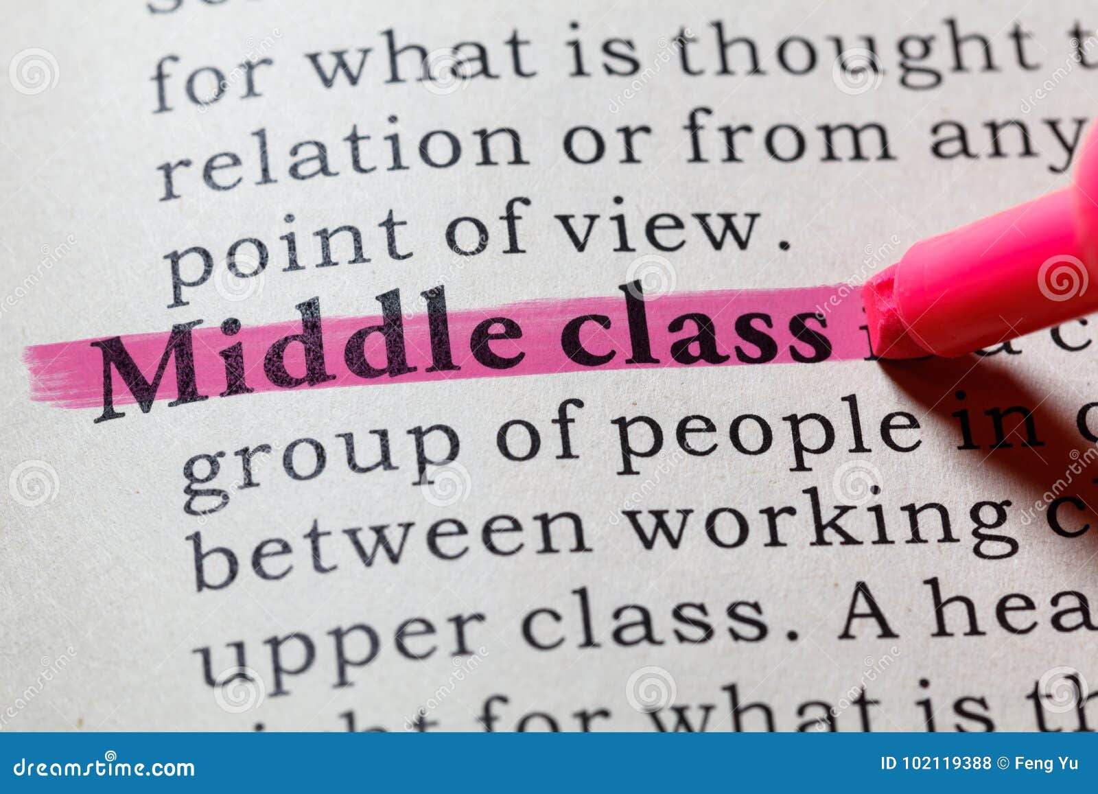 Definition of Middle class stock photo. Image of close - 102119388