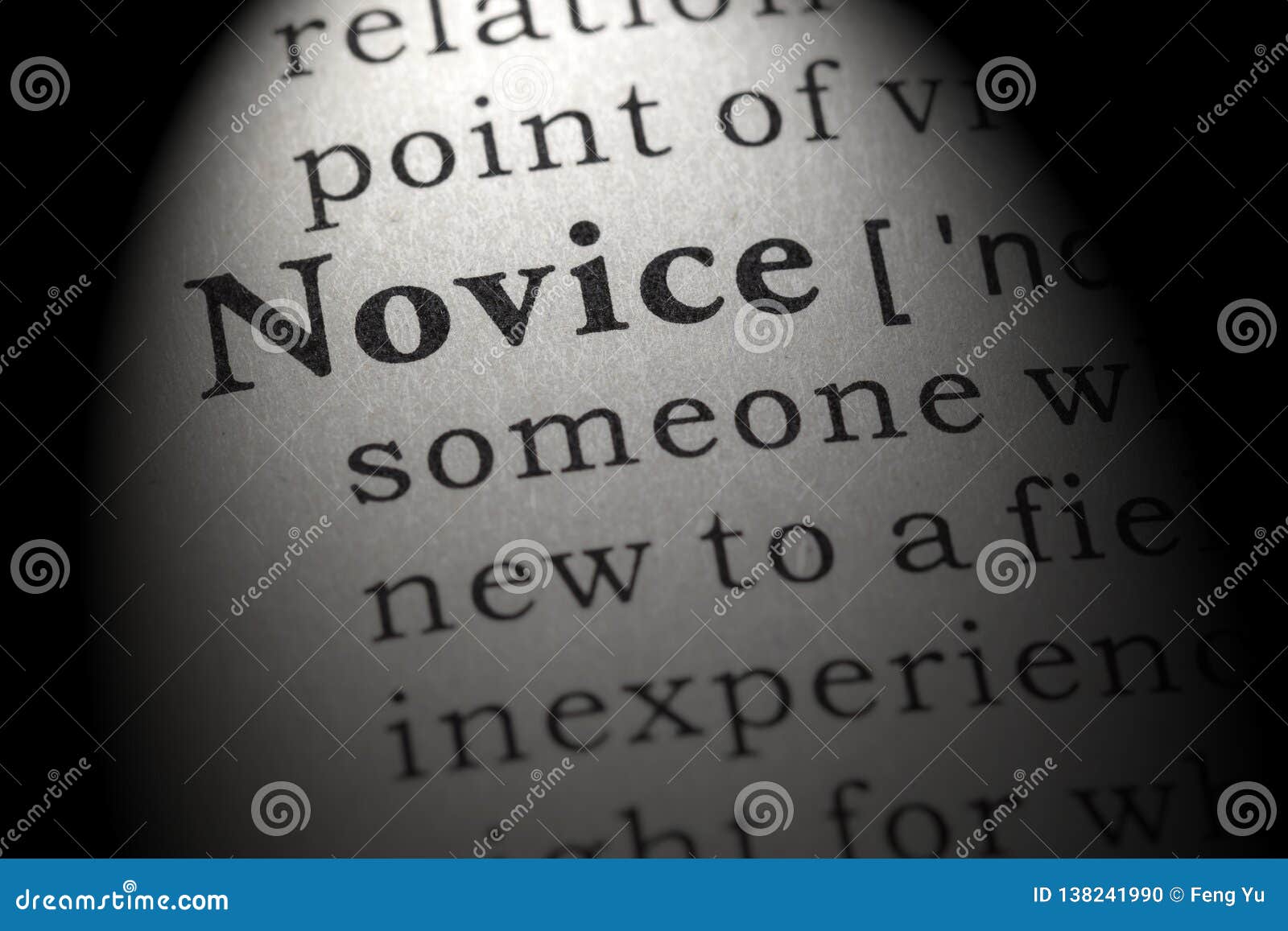 Definition of novice stock photo. Image of word, conceptual - 138241990