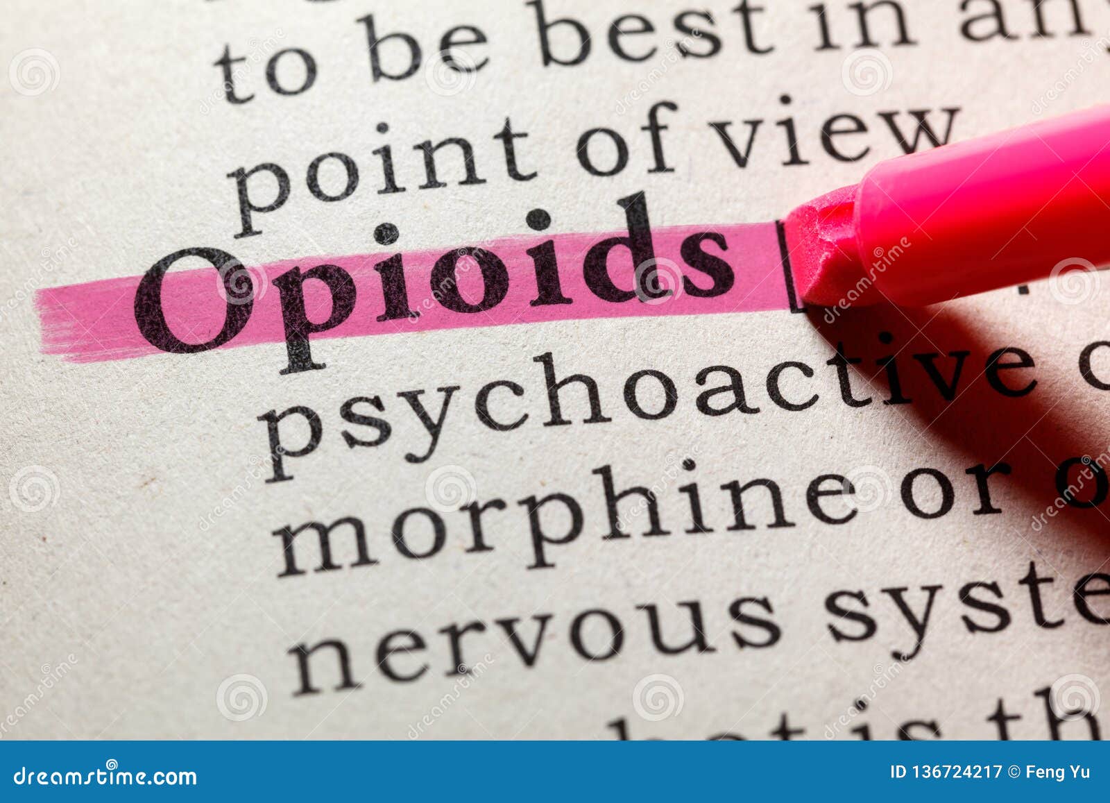 Definition of opioids stock image. Image of opioids - 136724217