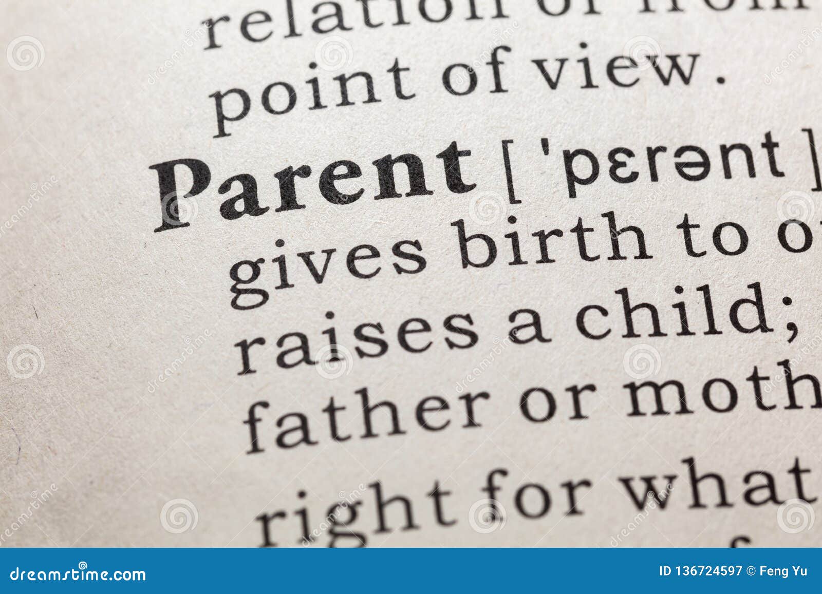 Definition of Parent stock image. Image of concept, printing - 136724597