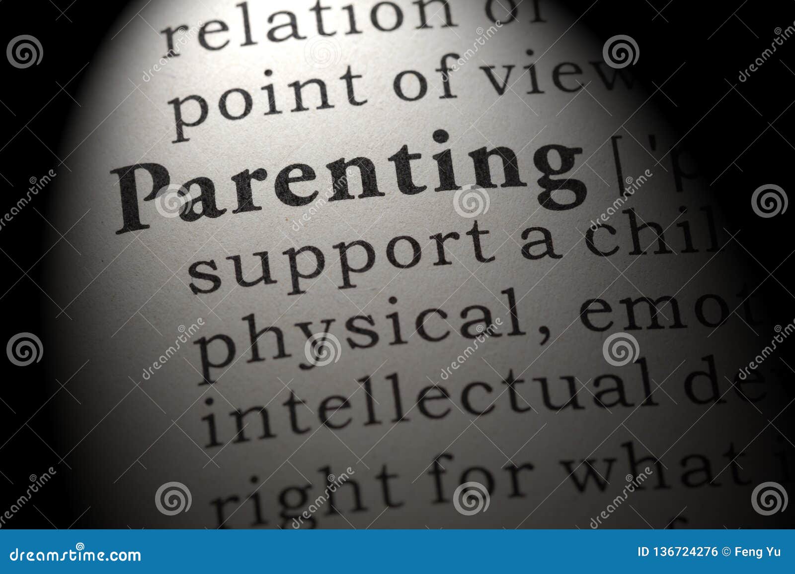 Definition of Parenting stock photo. Image of dictionary - 136724276