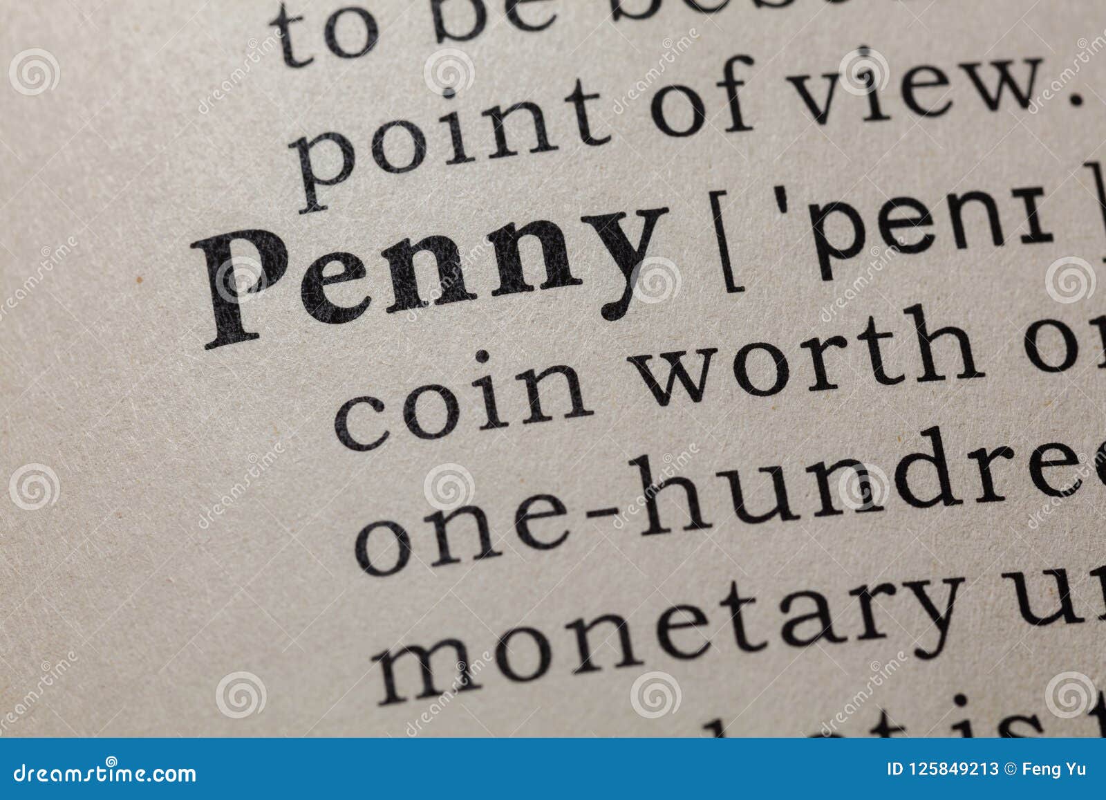 Definition of Penny stock image. Image of money, word - 125849213