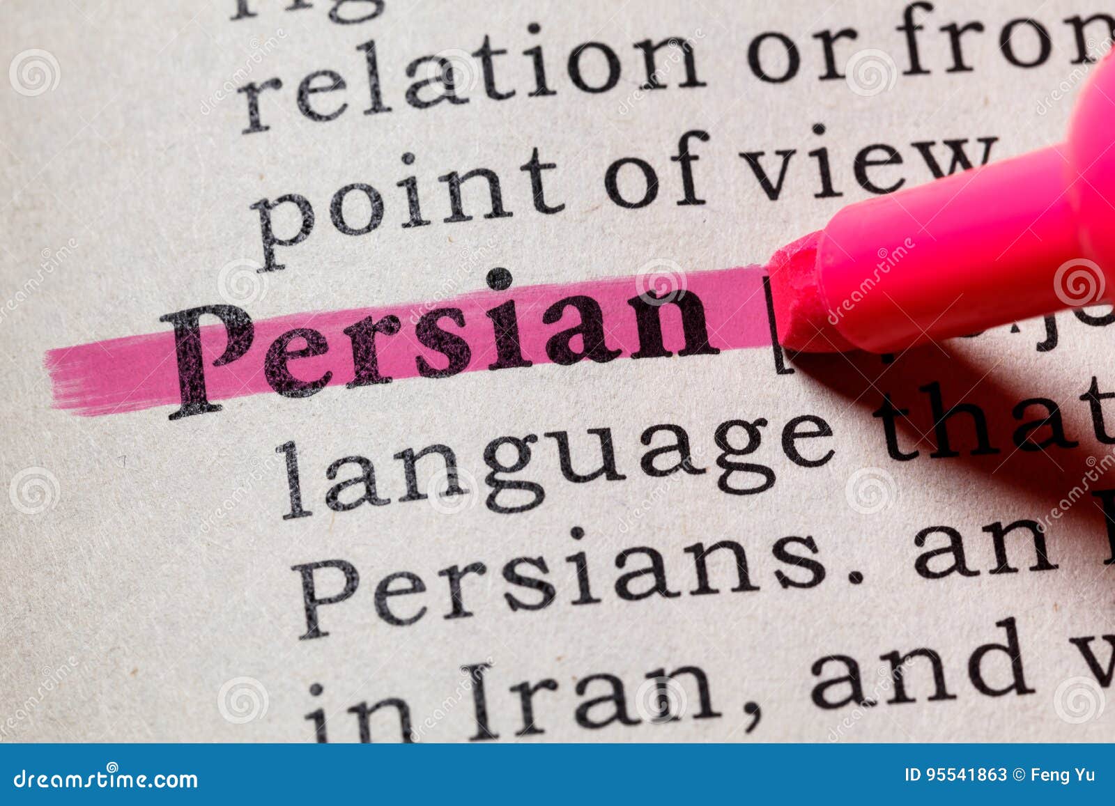 Definition of Persian stock image. Image of marker, language - 95541863