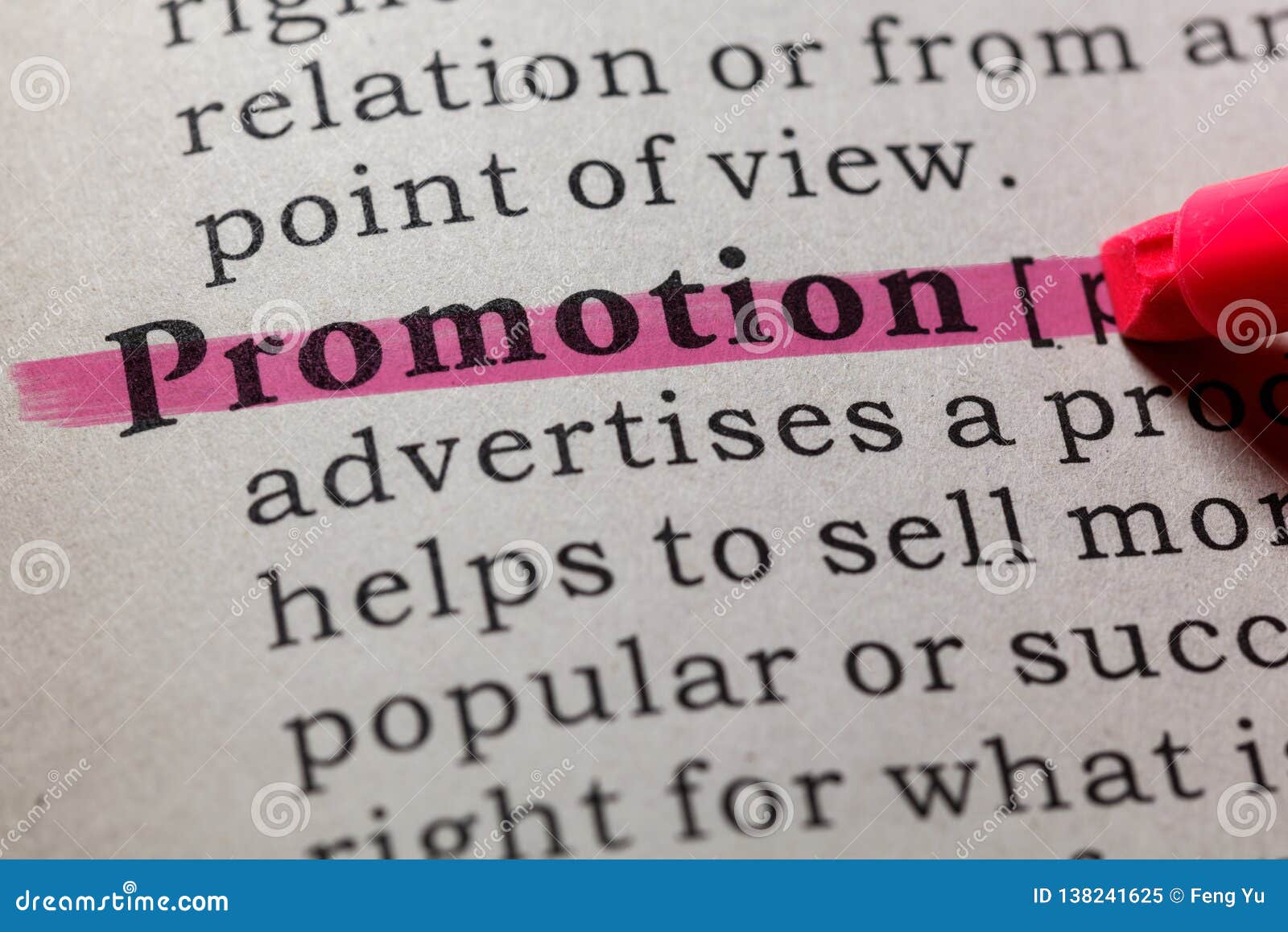 Definition of promotion stock image. Image of promotion - 138241625
