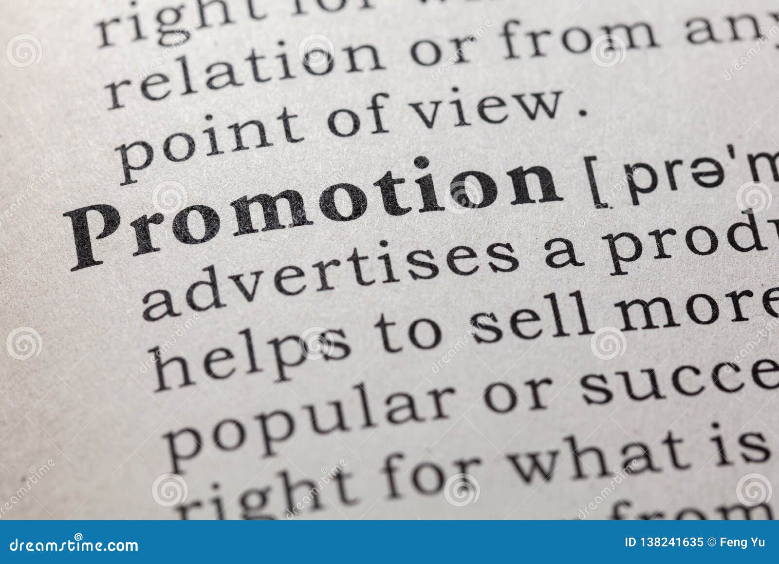 Definition of promotion stock image. Image of promotion - 138241635