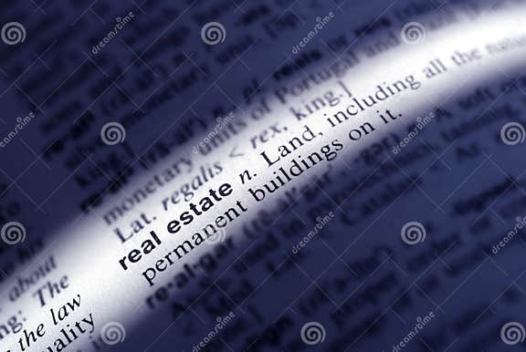 Definition of Real Estate stock image. Image of investment - 8682605