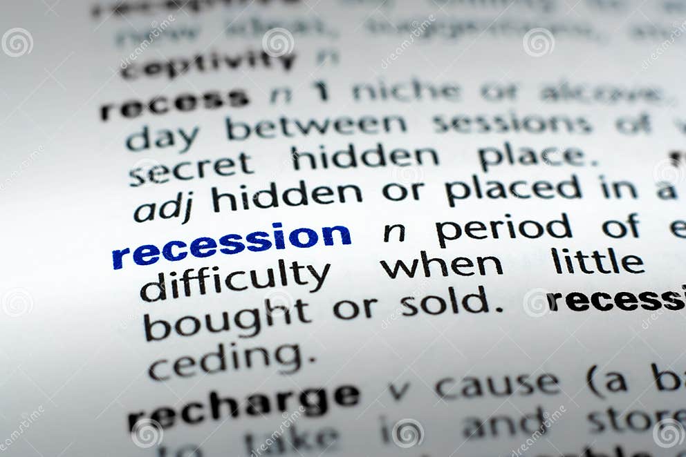 Definition of Recession stock photo. Image of financial - 6404306