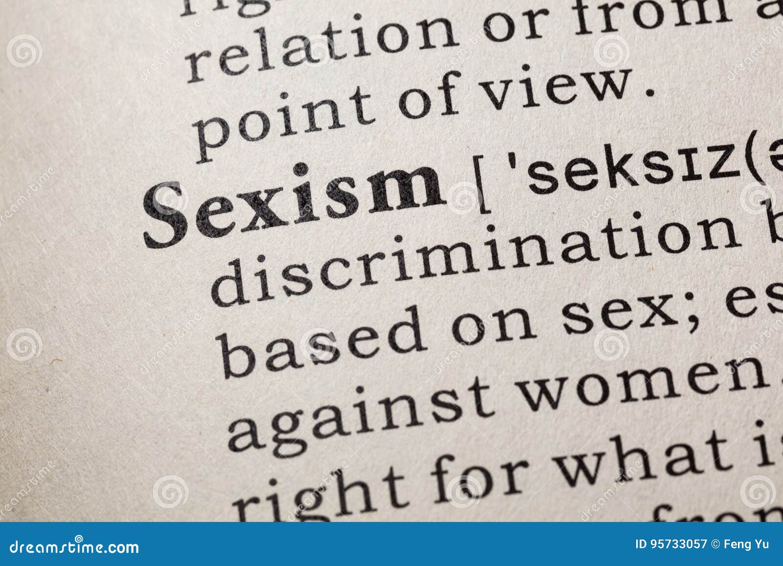 Definition Of Sexism Stock Image Image Of Definition 95733057