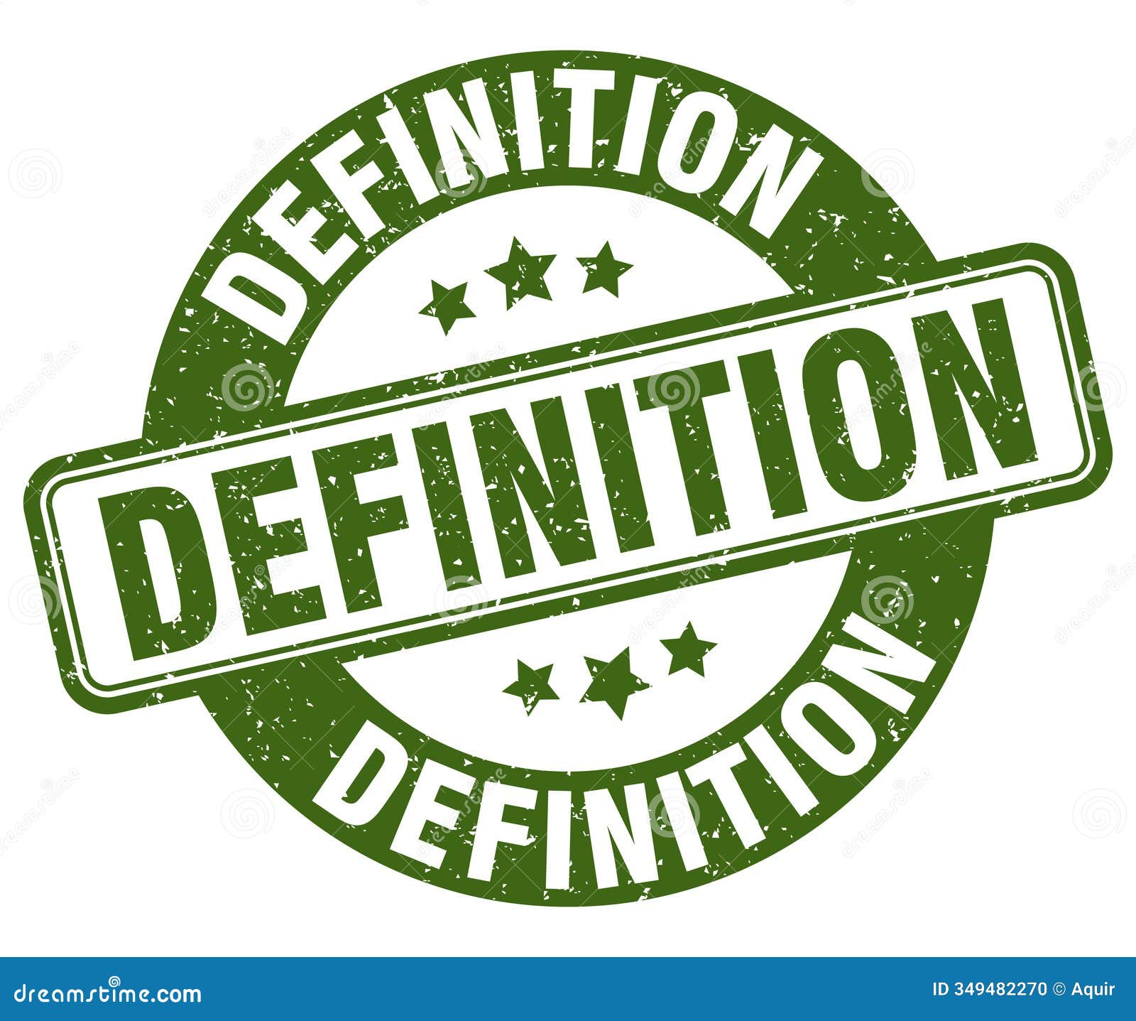 Definition Stamp. Definition Label. Round Grunge Sign Stock Vector ...