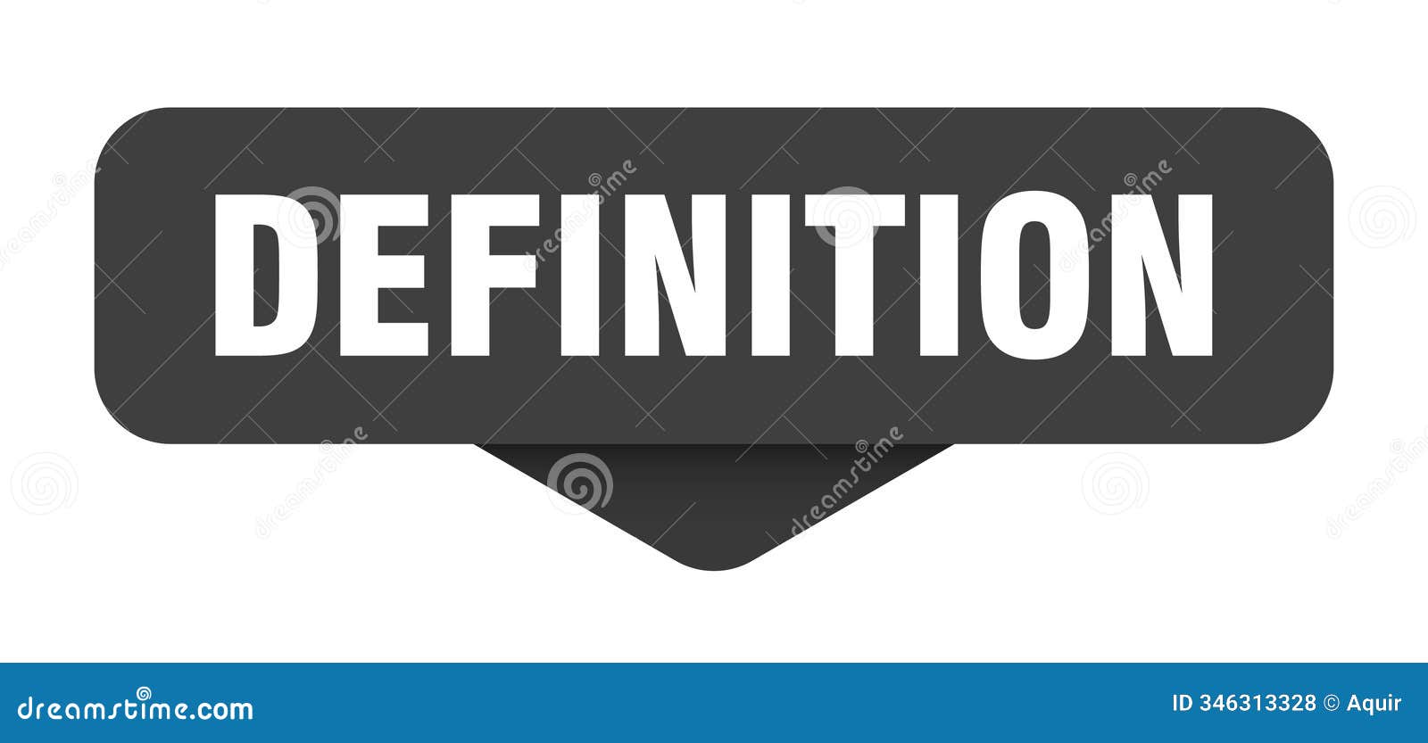 Definition Sticker. Definition Sign on Transparent Background Stock ...