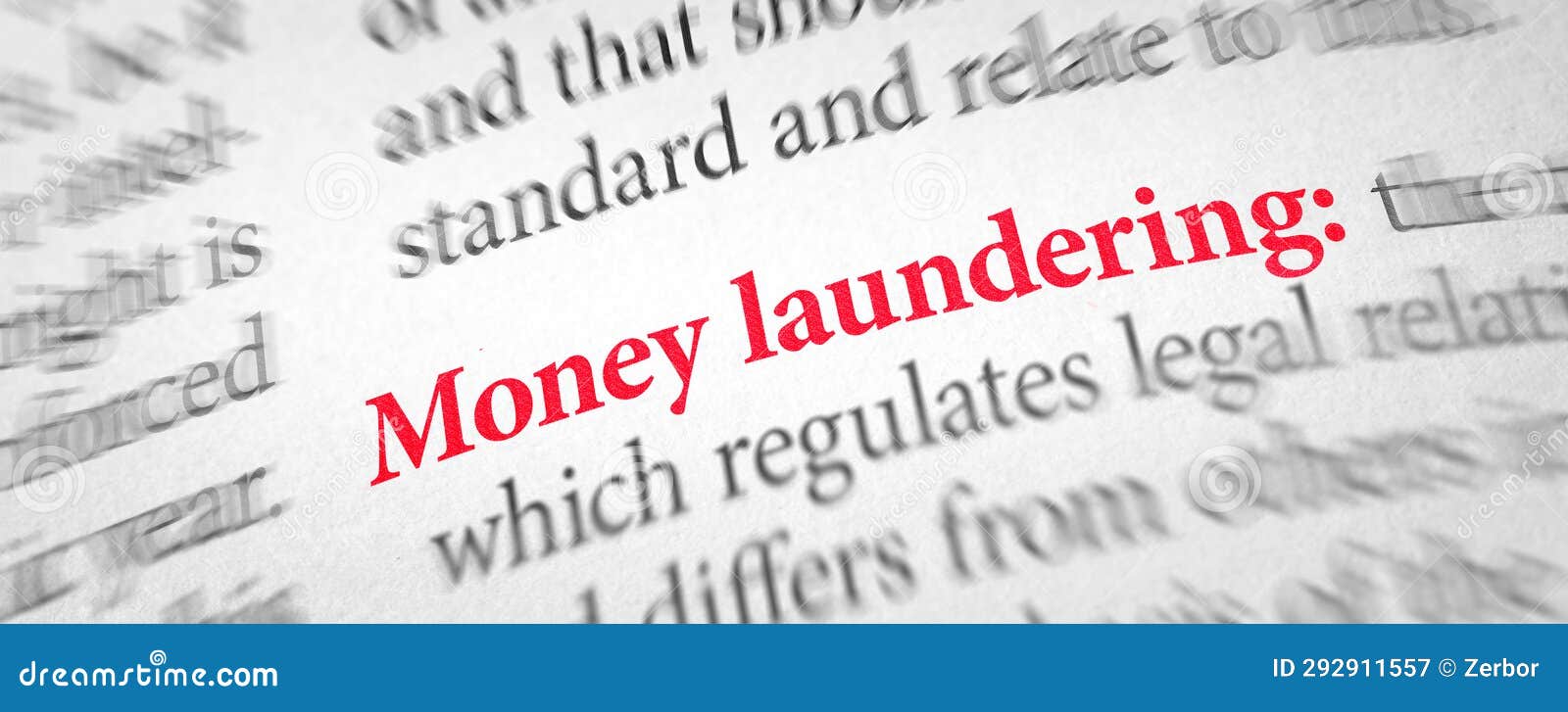 Definition of the Term Money Laundering Stock Image - Image of ...
