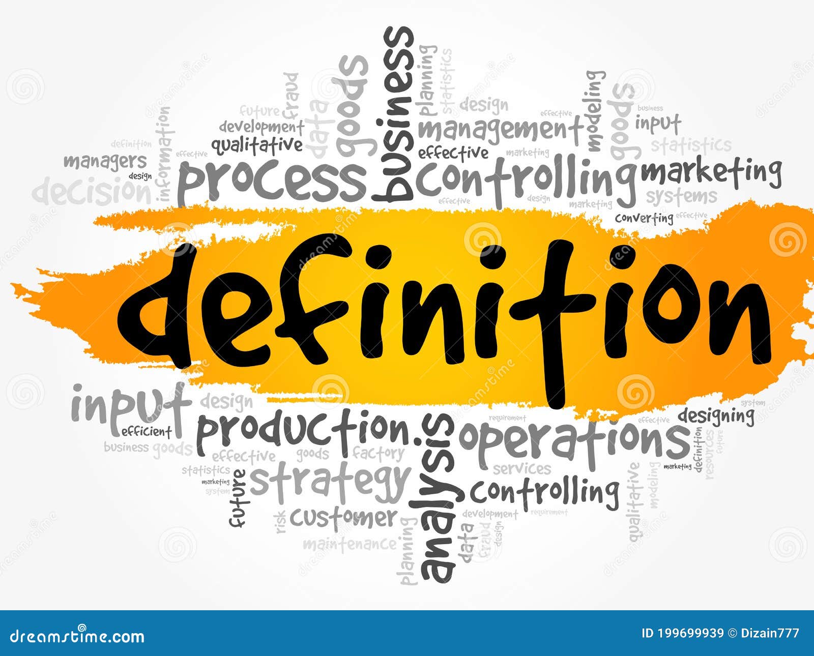 DEFINITION Word Cloud Collage Stock Illustration - Illustration of ...