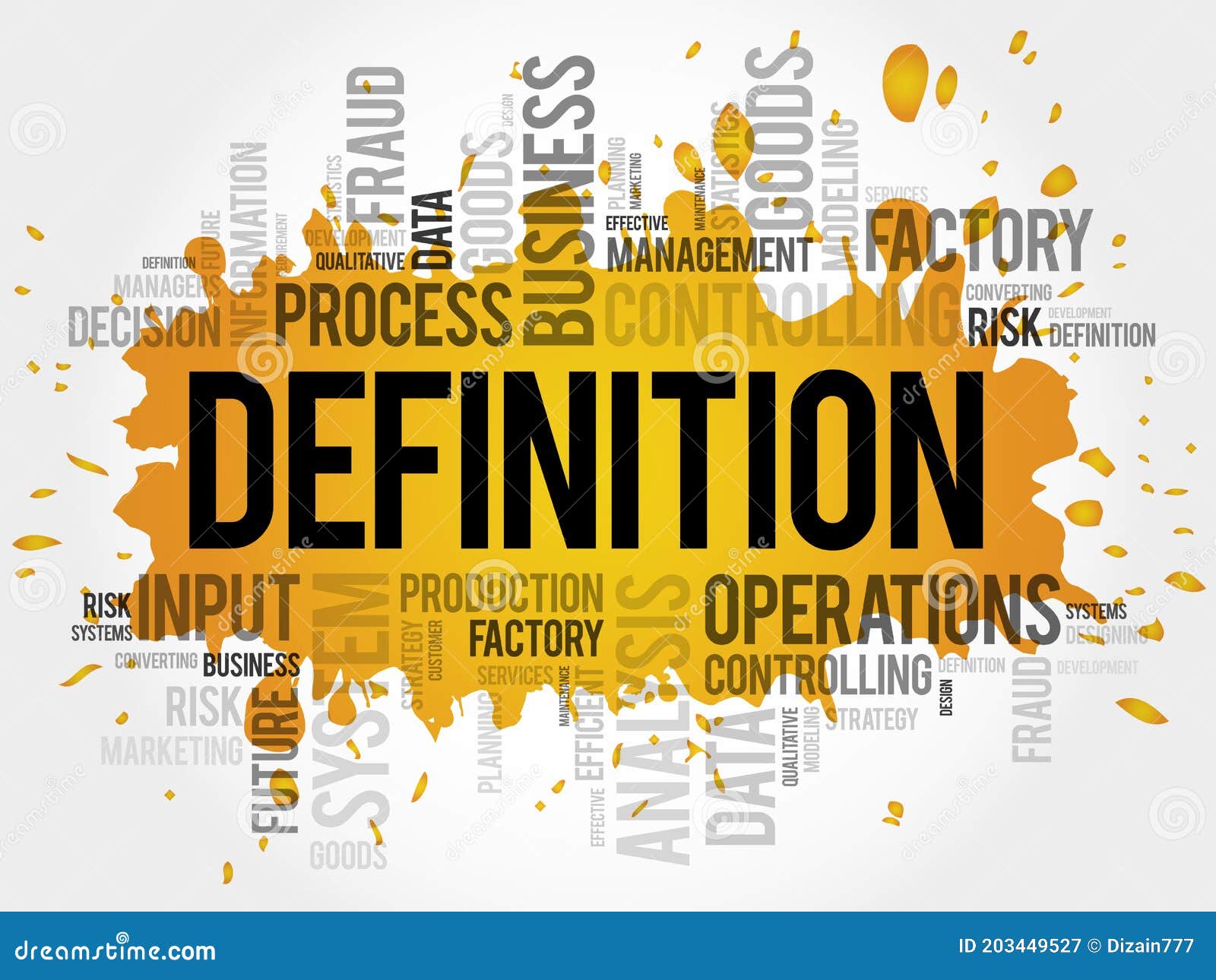 DEFINITION Word Cloud Collage Stock Illustration - Illustration of ...