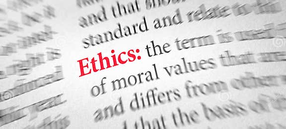 Definition of the Word Ethics in a Dictionary Stock Photo - Image of ...