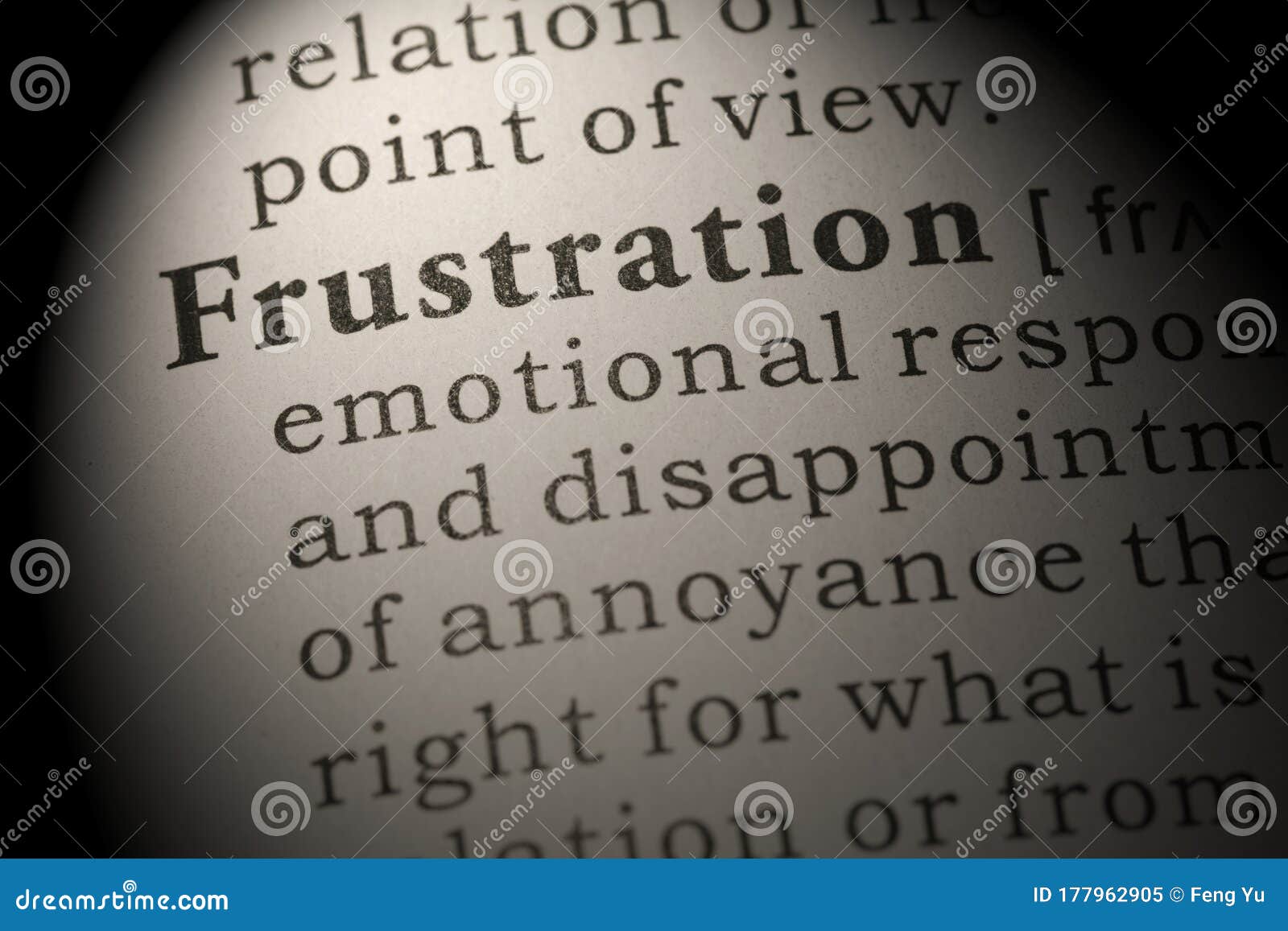Definition of Word Frustration Stock Image - Image of definition, word ...