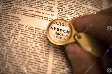 Definition of word search stock photo. Image of magnify - 4908816