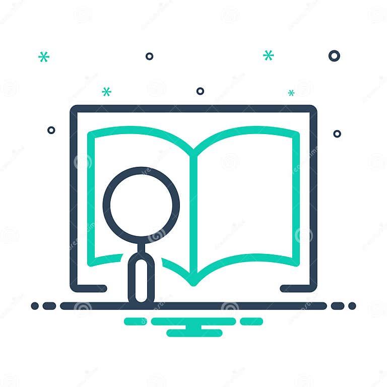 Mix Icon for Definitions, Interpretation and Article Stock Vector ...