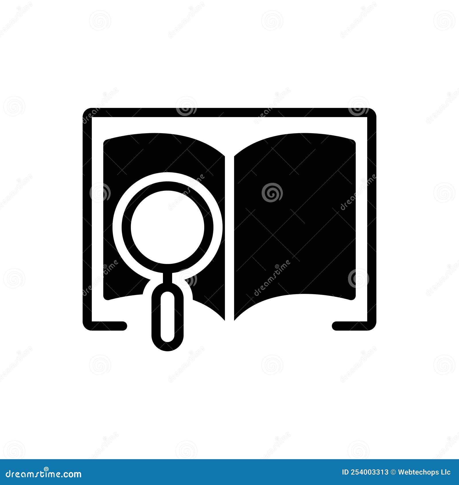 Black Solid Icon for Definitions, Interpretation and Article Stock ...