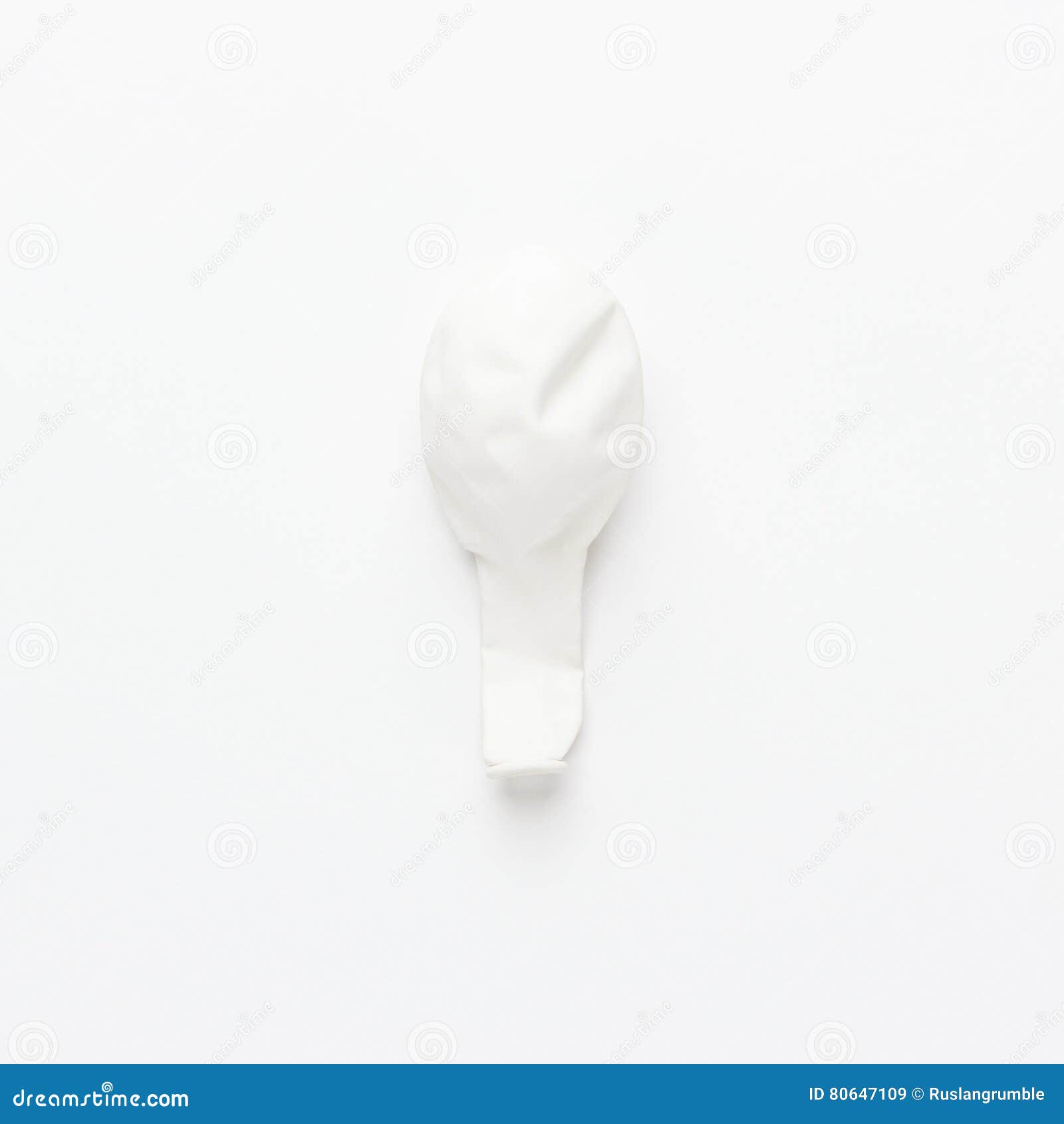 Deflated White Balloon