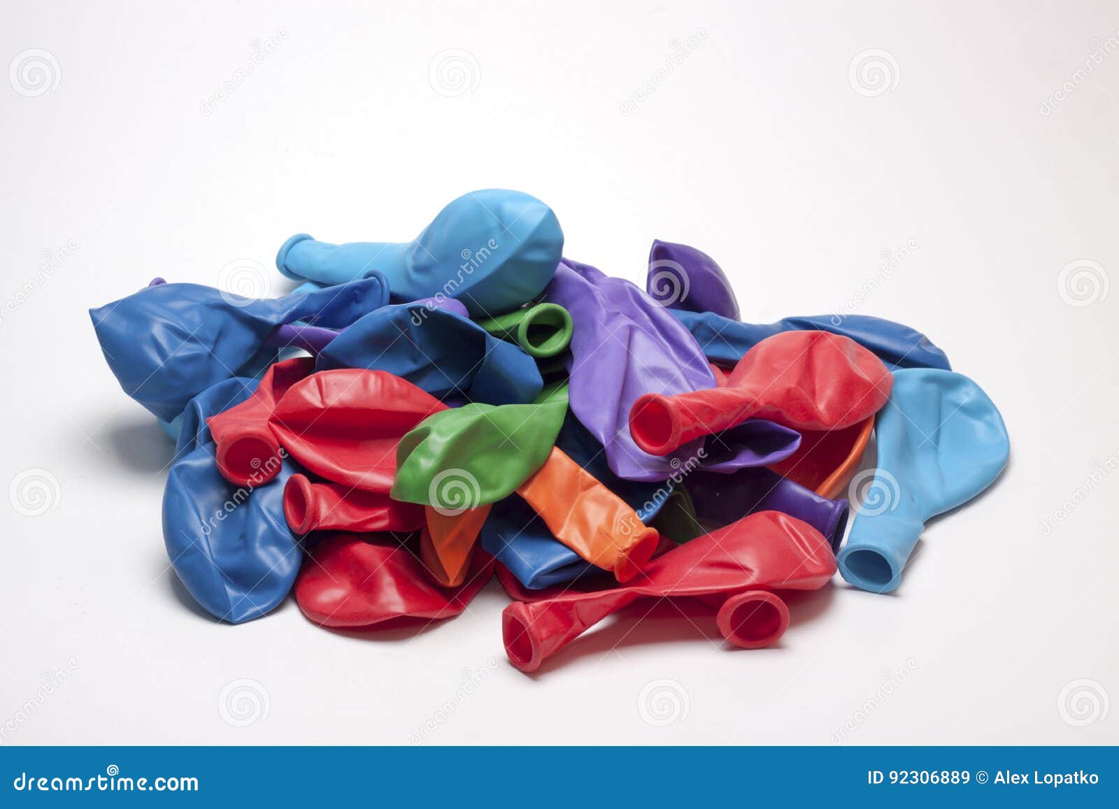 Deflated balloons stock image. Image of drawing, green - 92306889