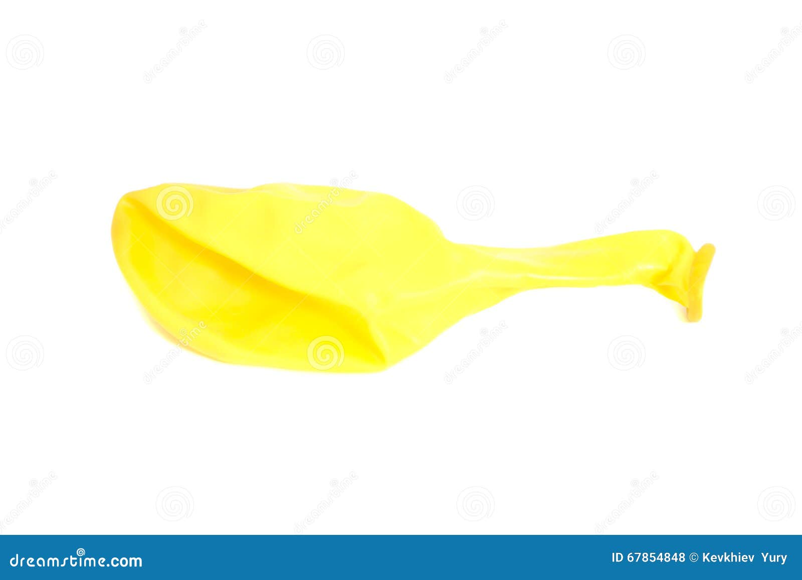Deflated Rubber Yellow Balloon Stock Photography | CartoonDealer.com ...