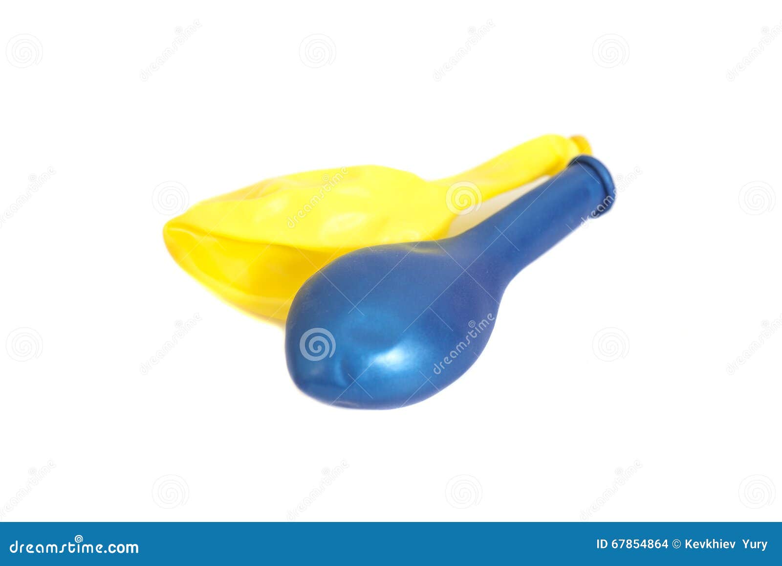 Deflated Rubber Yellow Balloon Stock Photography | CartoonDealer.com ...