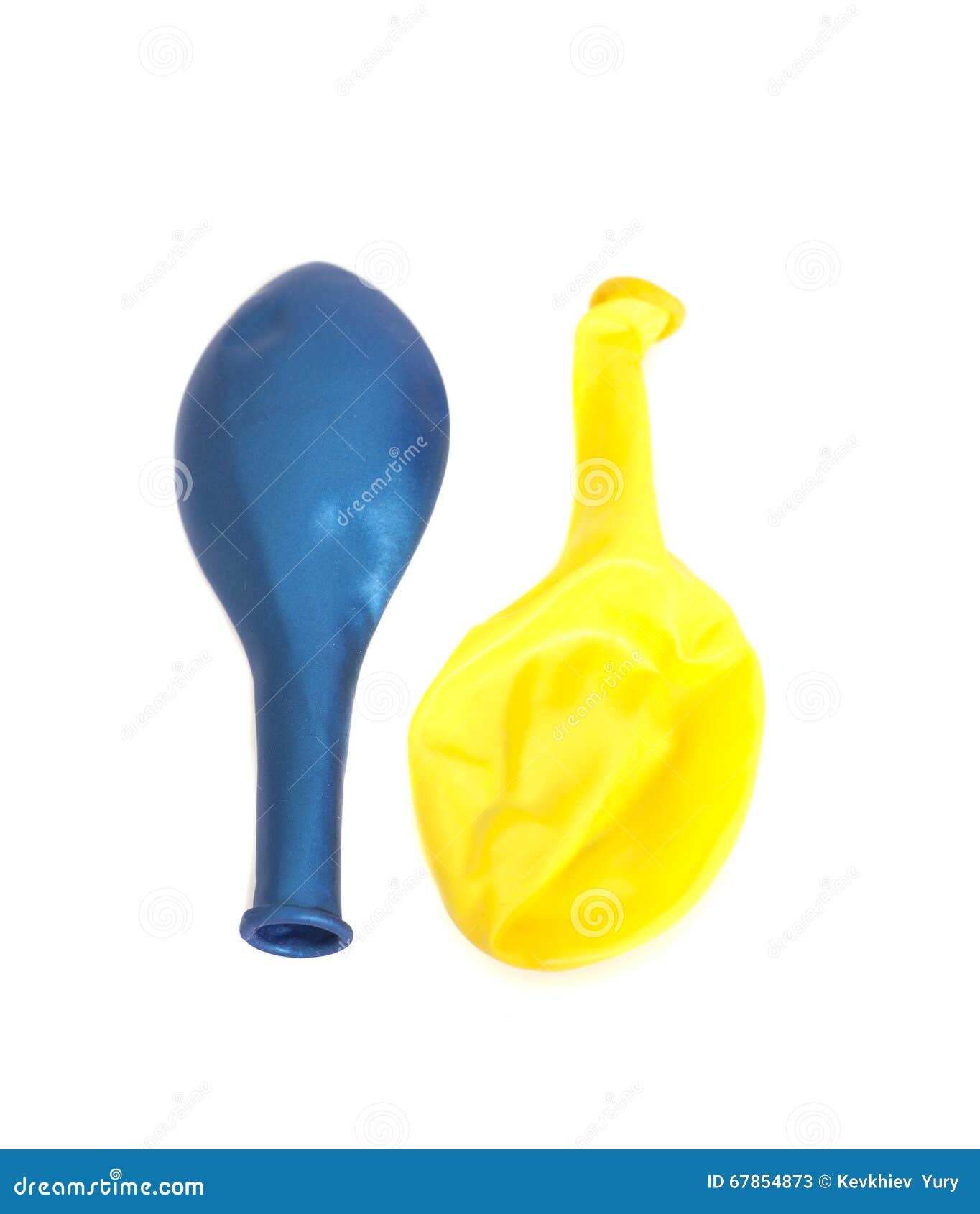 Deflated Rubber Yellow Balloon Stock Photography | CartoonDealer.com ...
