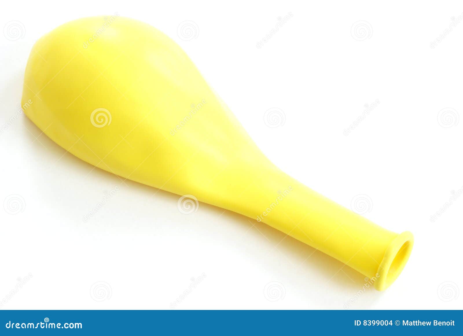 Deflated Yellow Balloon stock photo. Image of colorful - 8399004